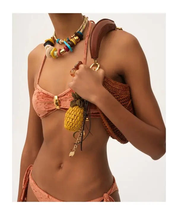 Chloé Halterneck Bikini Top With Metal Detail