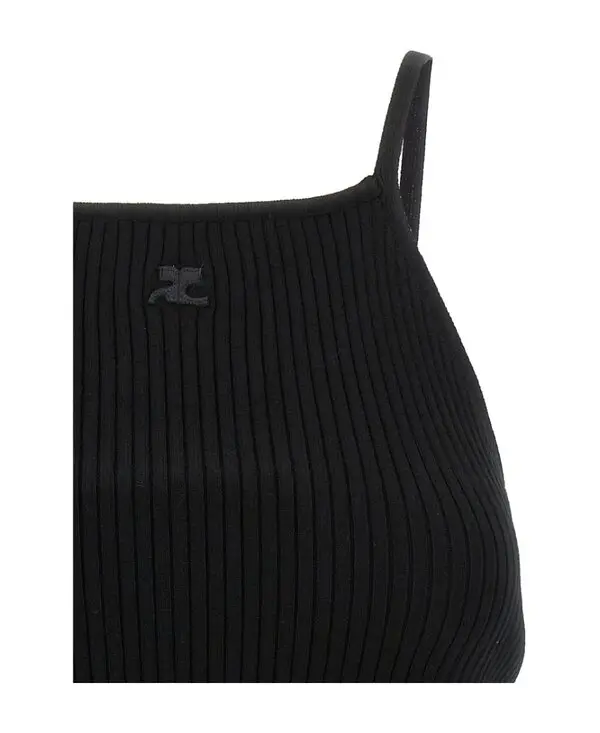 COURREGES Cut-out Sleeveless Tank Top