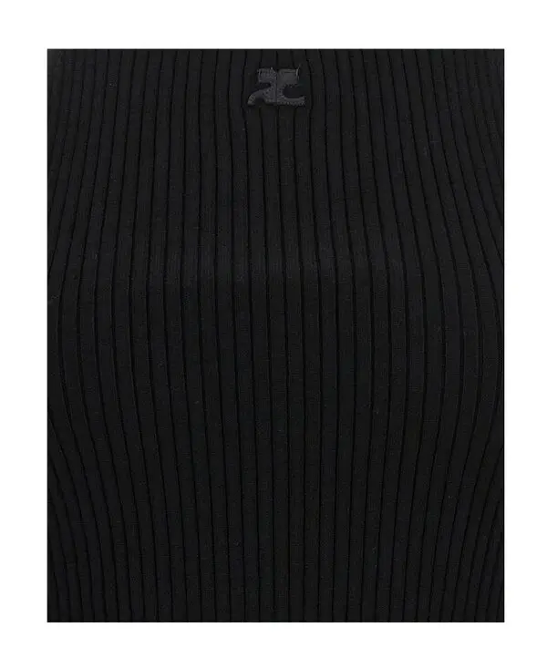 COURREGES Cut-out Sleeveless Tank Top