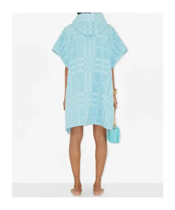 Burberry Check-pattern Cotton Poncho