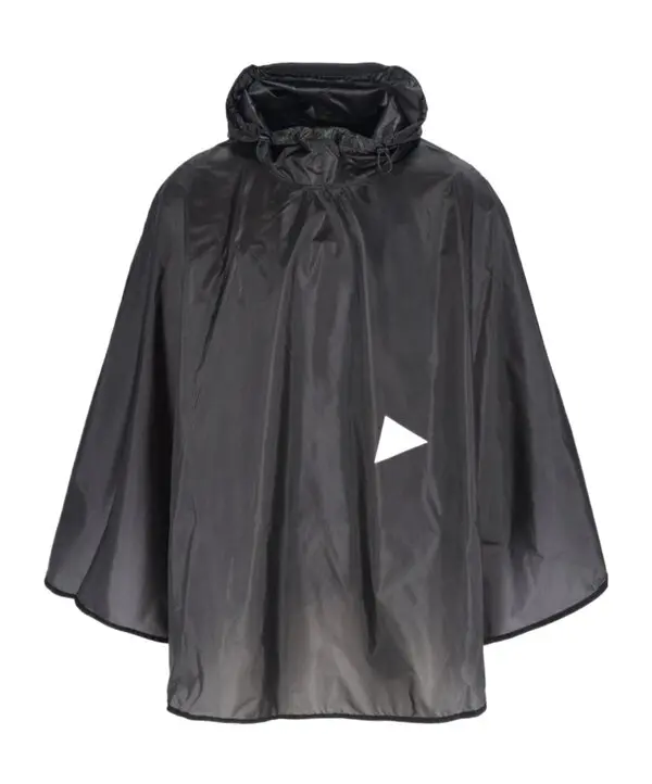 AND WANDER Drawstring Hooded Raincoat