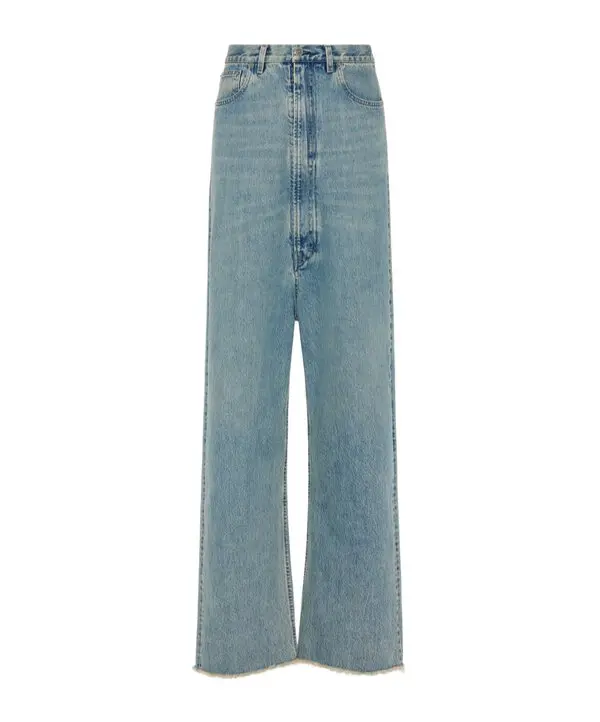 MAISON MARGIELA Wide-leg Baggy Jeans - Light Blue