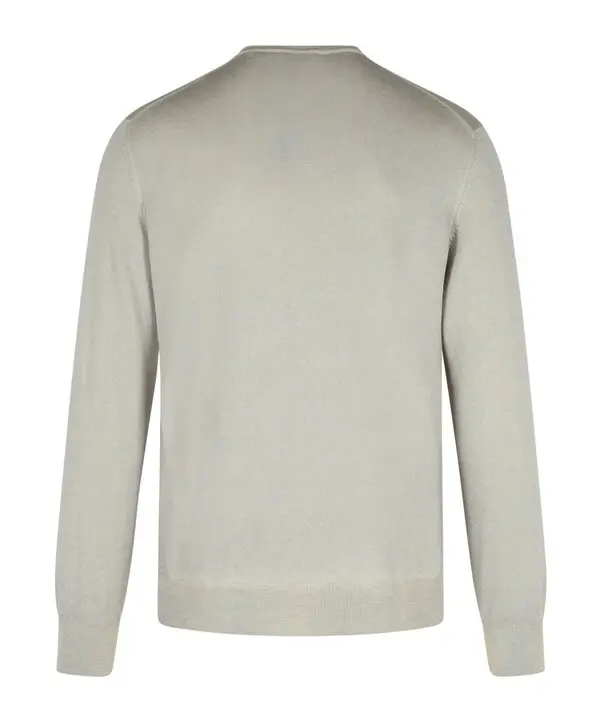 GRAN SASSO Crewneck Ribbed Jumper - Grey