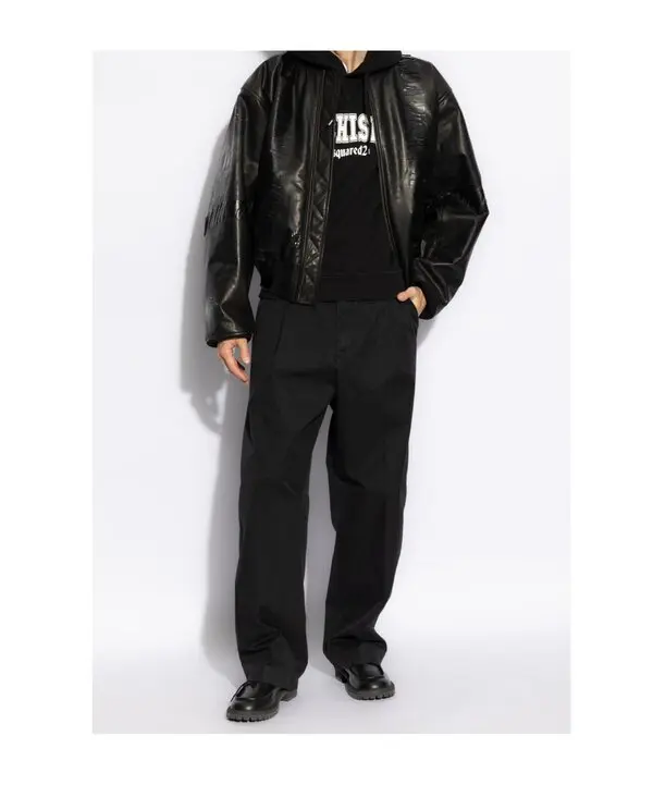 Dsquared2 Easy Zoo Pleated Trousers - Black