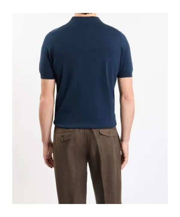 FAY Cotton Polo Shirt - Blue