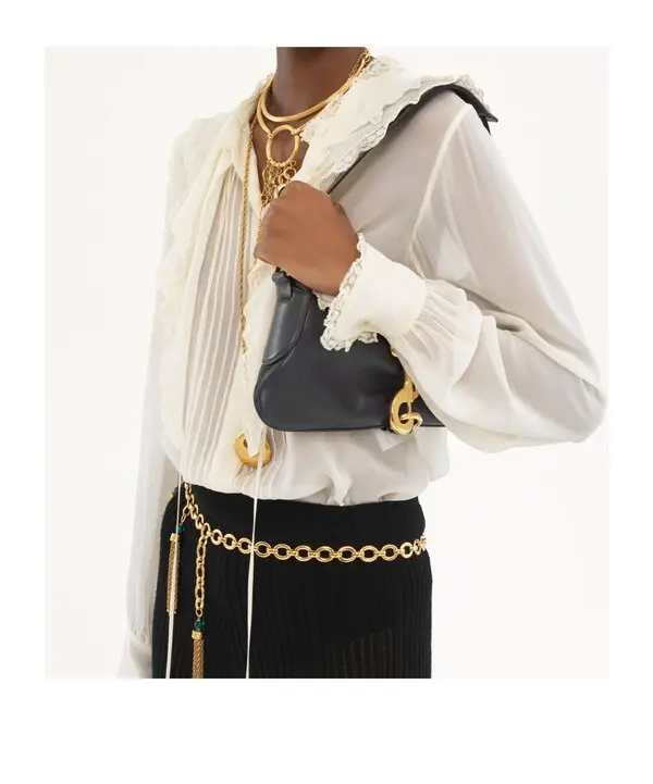 Chloé Kerala 25 Shoulder Bag - Black/navy Blue