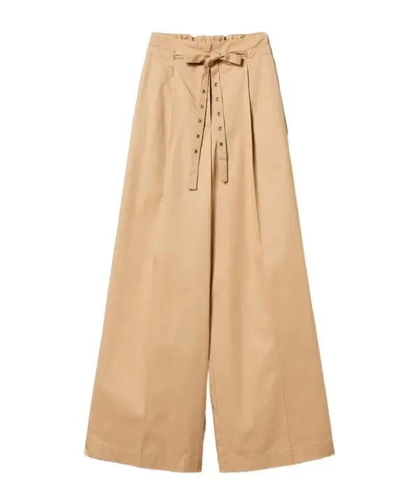 TWINSET Tie Palazzo Trousers - Nude