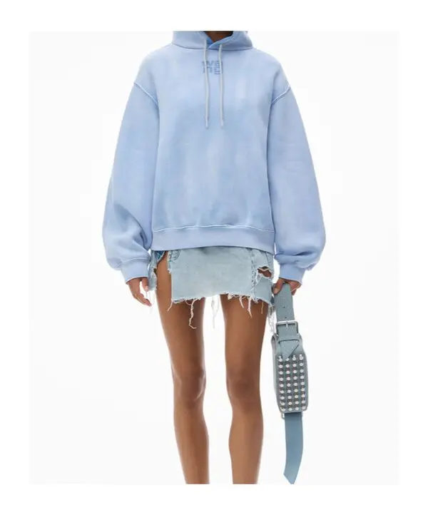 Alexander Wang Essential Hoodie - Light Blue