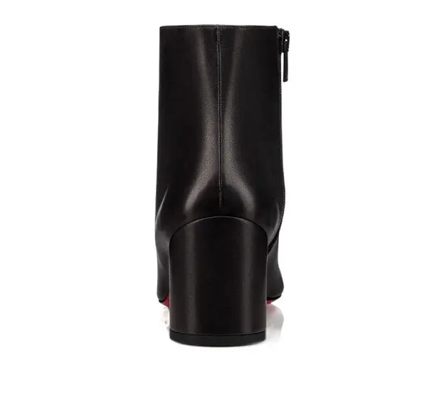 CHRISTIAN LOUBOUTIN Jane Block Heel Ankle Boots