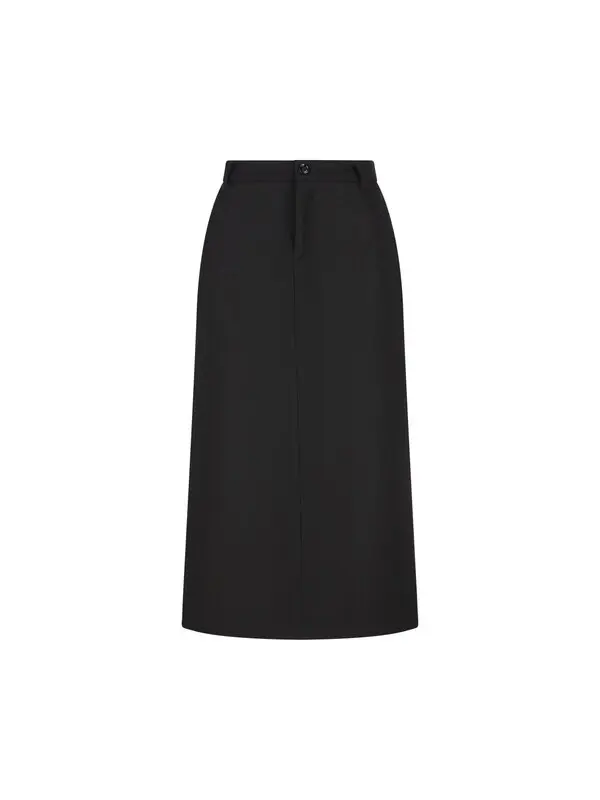 Celine Pencil Skirt In Cashmere Mohair - Black