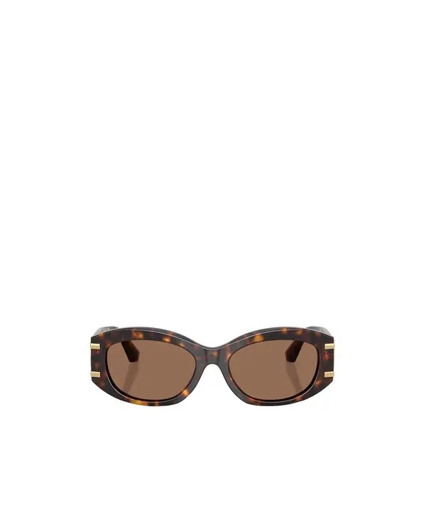 Dolce & Gabbana Oval Frame Sunglasses - Brown