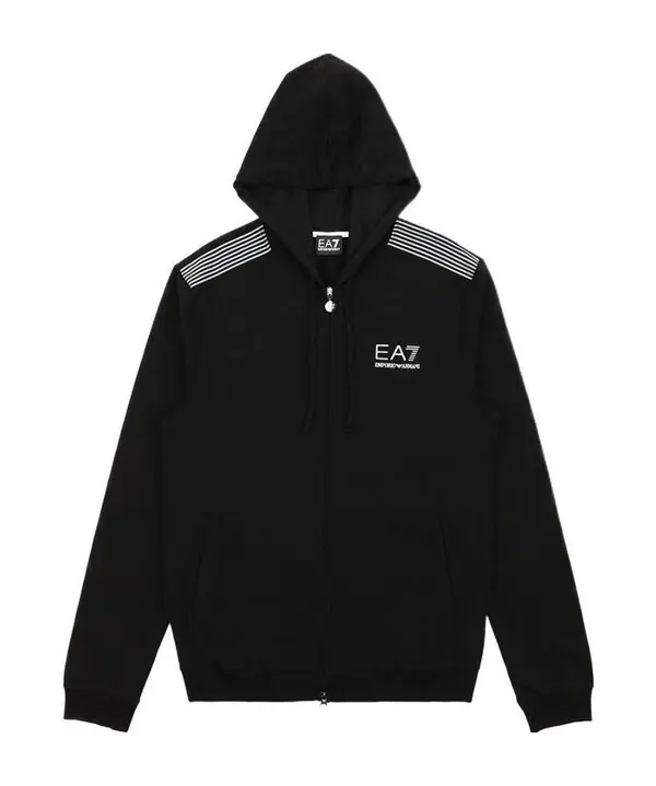 EA7 Logo Zip Hooded Jacket