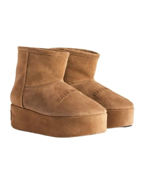 Balenciaga Alaska Platform Boots - Brown