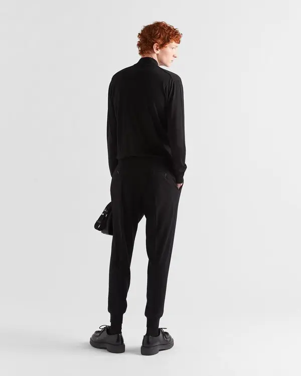 Prada Superfine Wool Turtleneck Sweater - Black