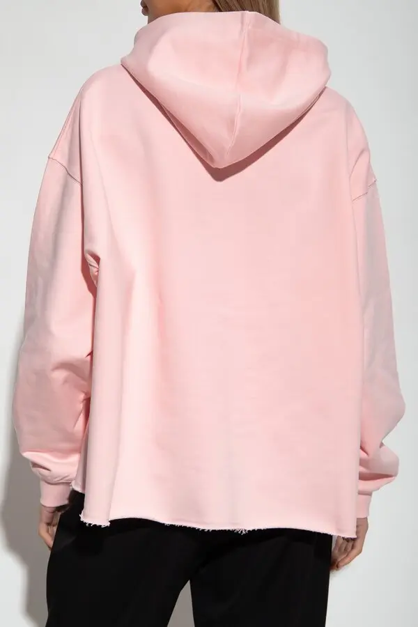 Marni Logo Printed Long-sleeved Hoodie - Pink