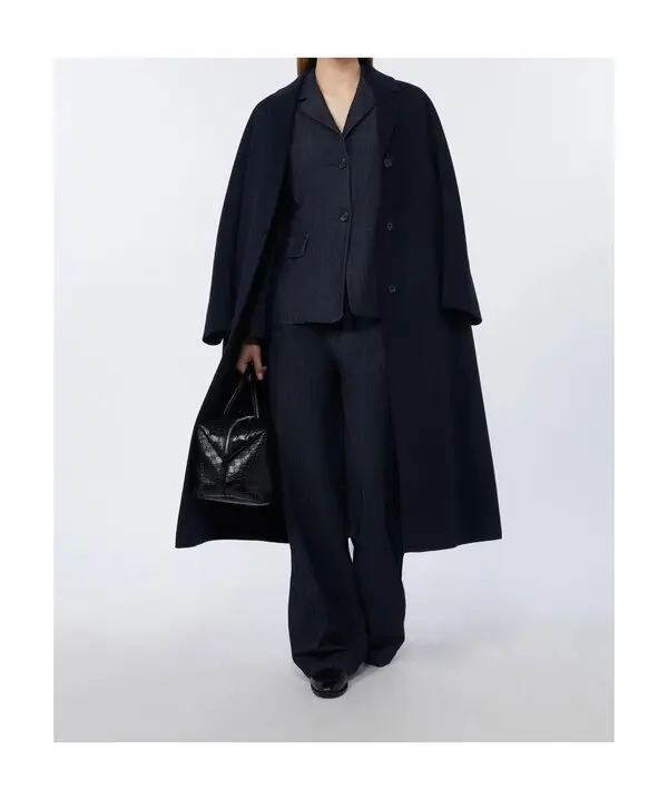 Max Mara Notched-lapel Pocket Blazer - Navy Blue