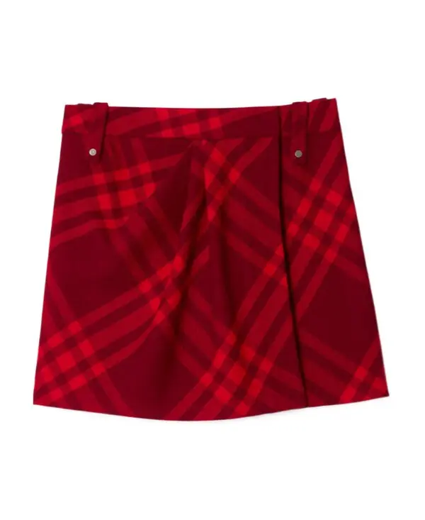Burberry Plaid Pleated Mini Skirt