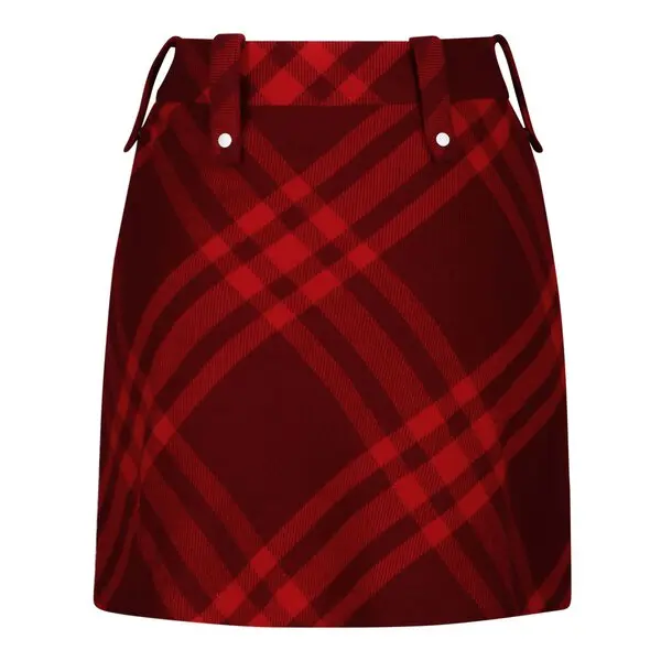 Burberry Plaid Pleated Mini Skirt