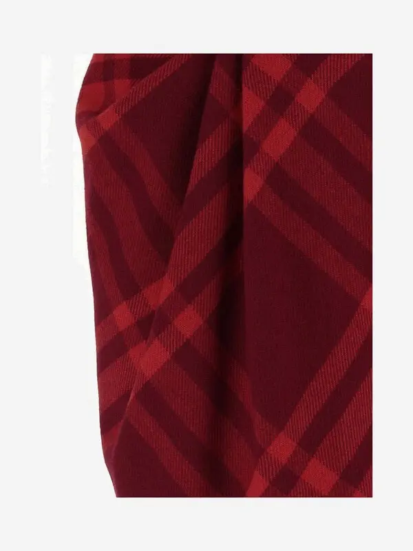 Burberry Plaid Pleated Mini Skirt