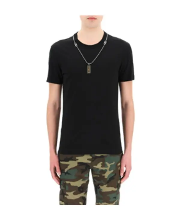 Dolce & Gabbana Logo Dog-tag T-shirt