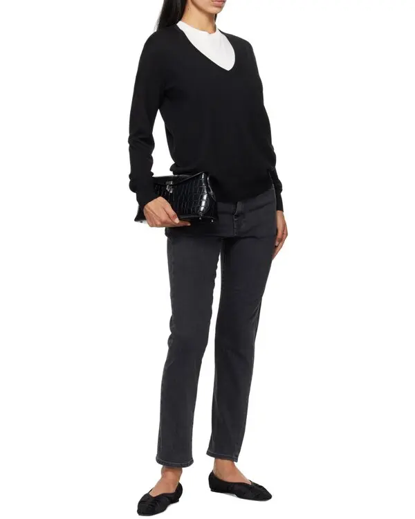 TOTEME Cropped Tapered Jeans - Grey