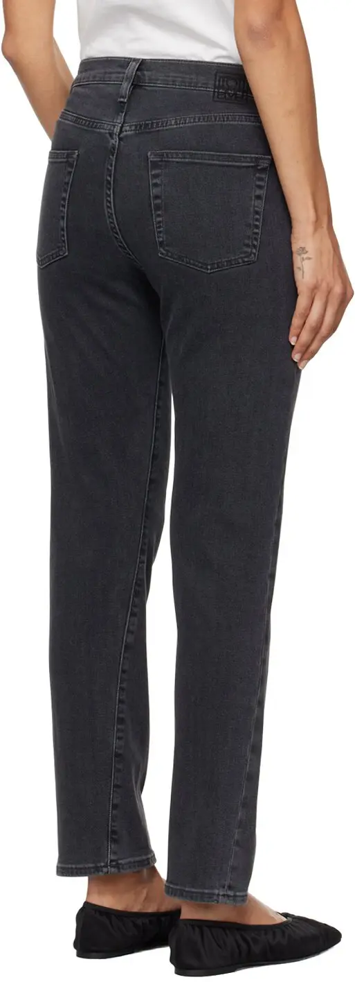 TOTEME Cropped Tapered Jeans - Grey