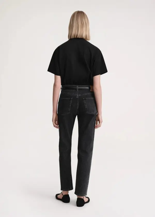 TOTEME Cropped Tapered Jeans - Grey