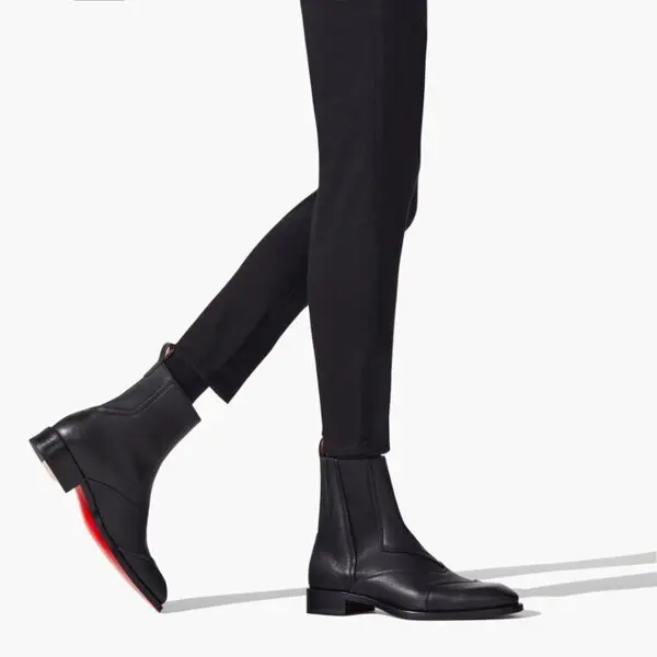 CHRISTIAN LOUBOUTIN Boabi Leather Chelsea Boots