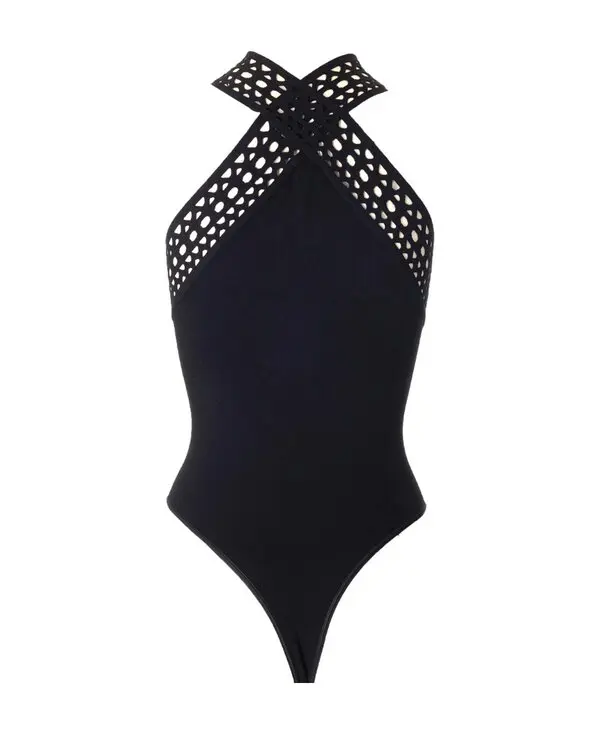 Alaïa Halterneck Cut-out Bodysuit