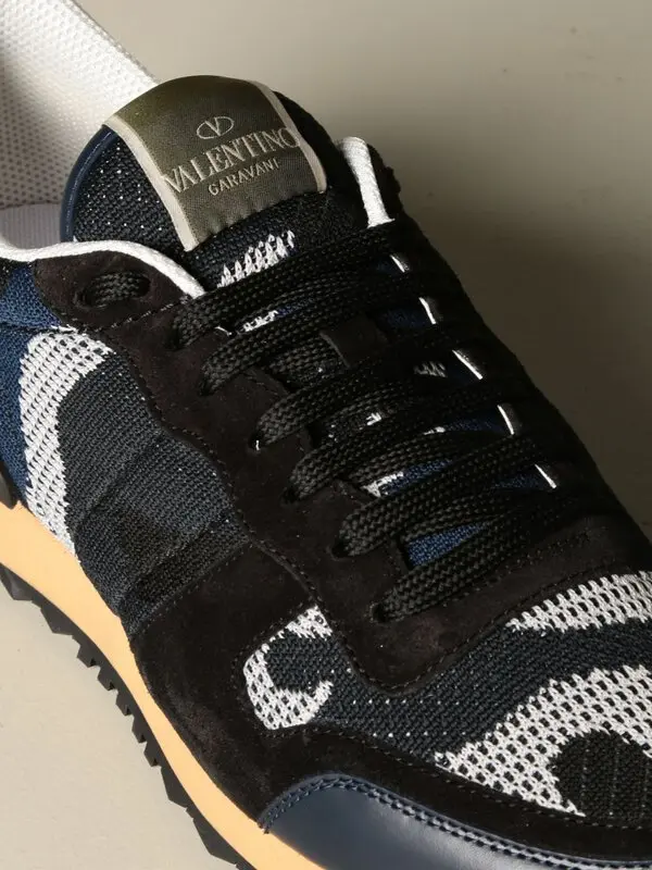 Valentino Garavani Rockrunner Camouflage-print Sneakers