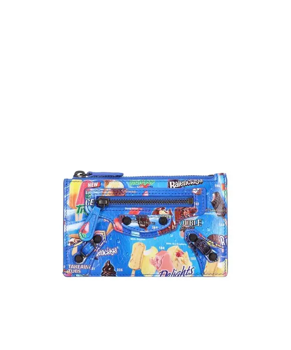 Balenciaga Le City Zipped Wallet - Blue