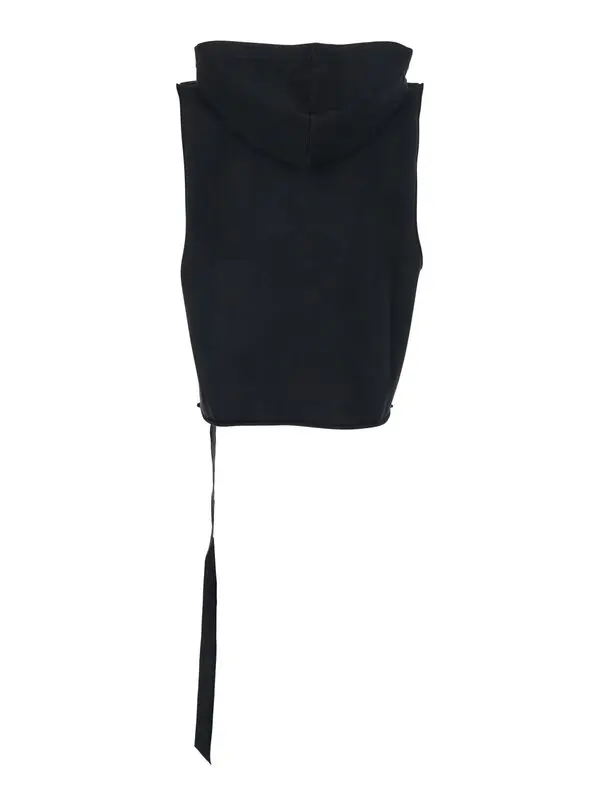 Rick Owens Hooded Drawstring T-shirt