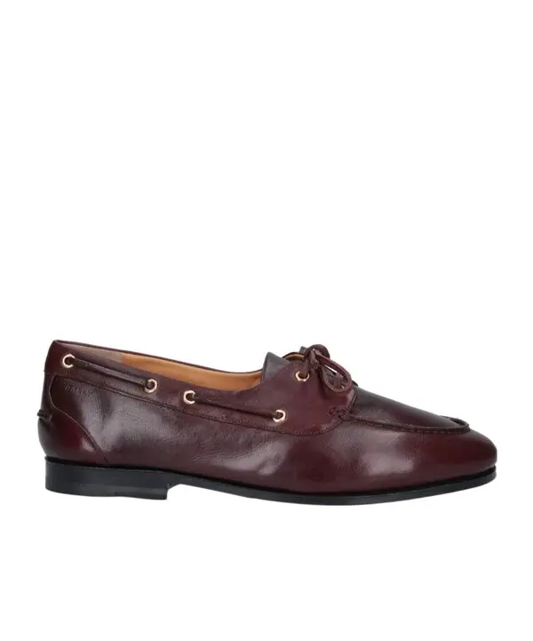 Bally Lace-up Round Toe Flats