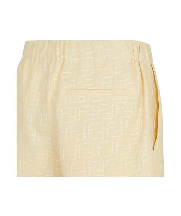 Fendi Ff Jacquard Bermuda Shorts - Nude