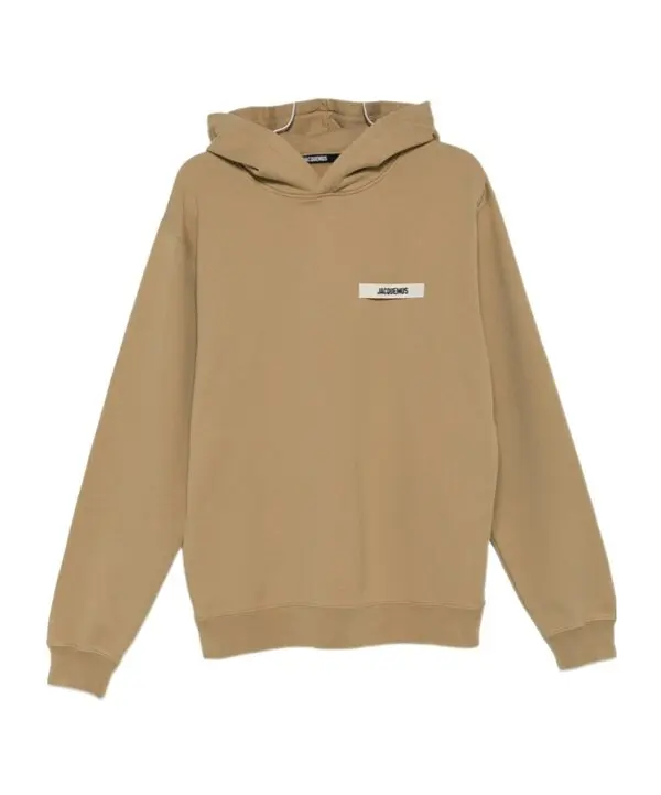 Jacquemus The Gros Grain Long-sleeve Hoodie - Nude