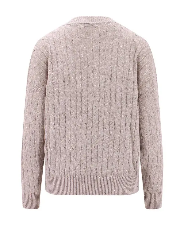 Brunello Cucinelli Sequin Embellished Knitted Jumper