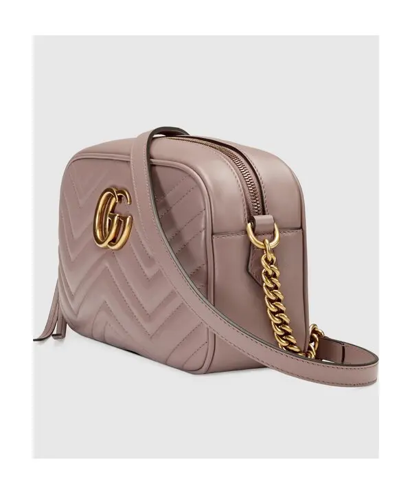 Gucci Gg Marmont Matelassé Leather Shoulder Bag - Brown