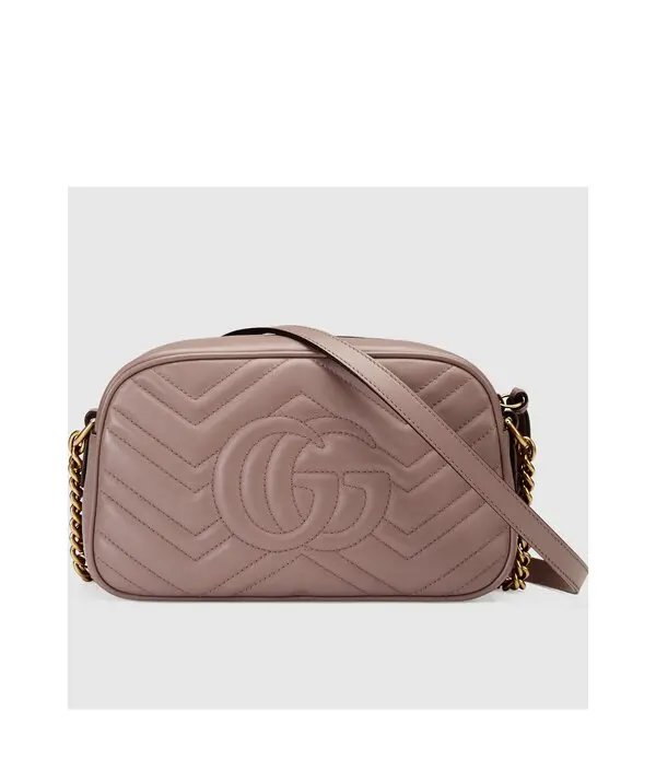 Gucci Gg Marmont Matelassé Leather Shoulder Bag - Brown