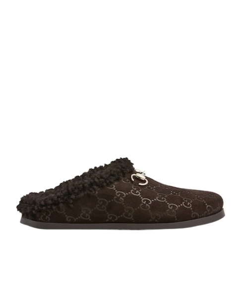 Gucci Monogrammed Slip-on Sandals