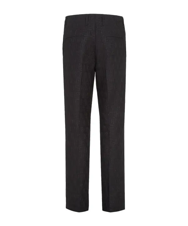 Fendi Ff Jacquard Tailored Trousers