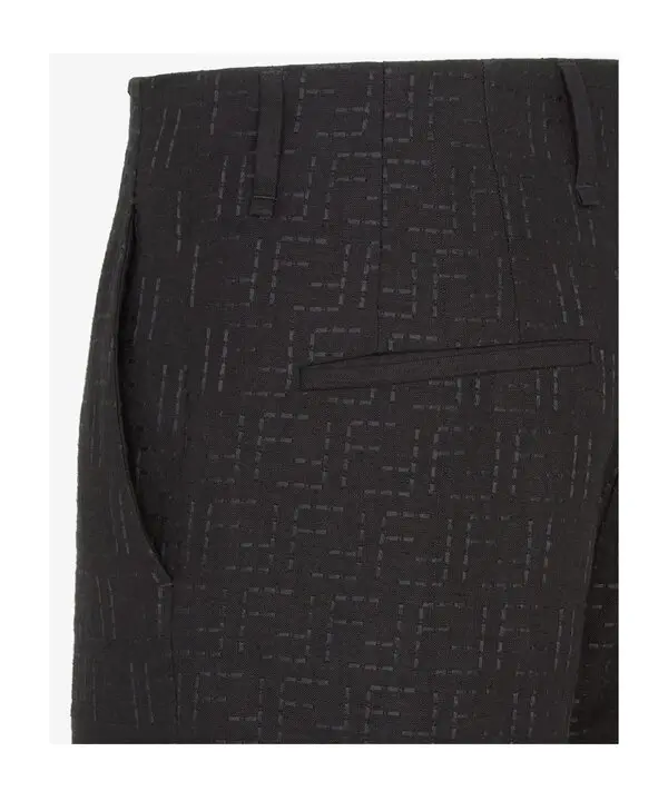 Fendi Ff Jacquard Tailored Trousers