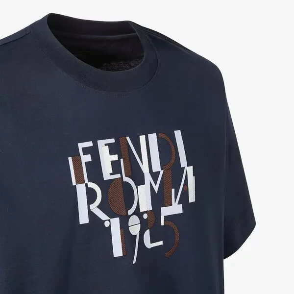 Fendi Dark Cotton T-shirt