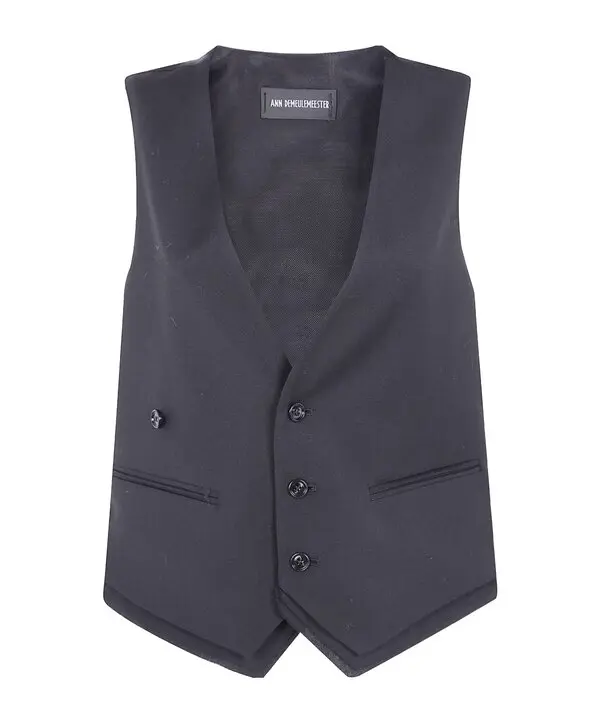 ANN DEMEULEMEESTER Button-up Vest - No