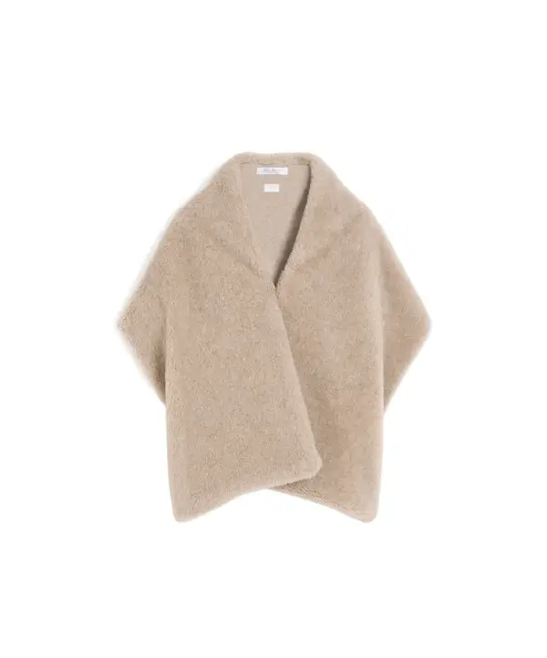 Max Mara Alpaca Wool And Cashmere Teddy Bear Shawl