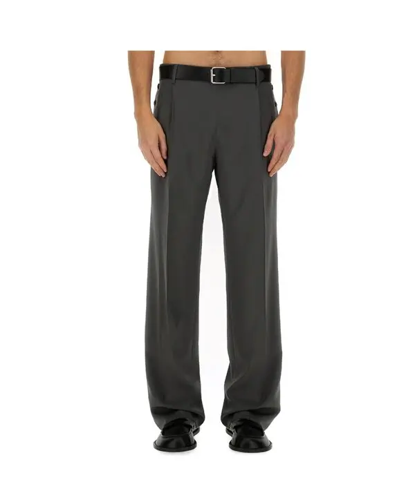 Moschino High Waist Casual Pants - Black