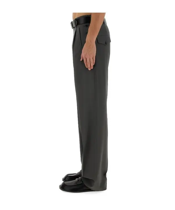 Moschino High Waist Casual Pants - Black
