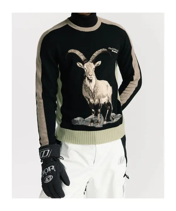 Dior Mountain Intarsia Knit Sweater