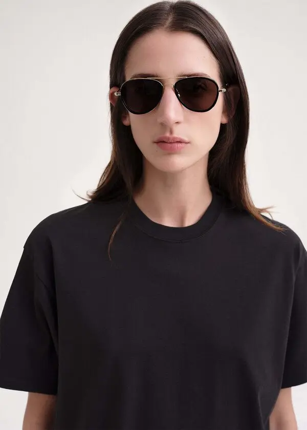 TOTEME Crewneck T-shirt - Black