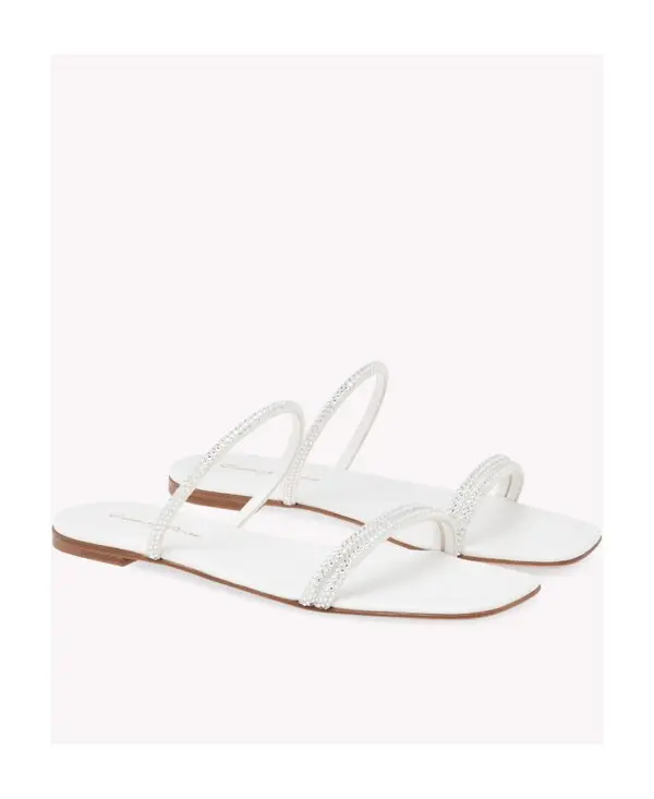 GIANVITO ROSSI Cannes Embellished Slip-on Sandals