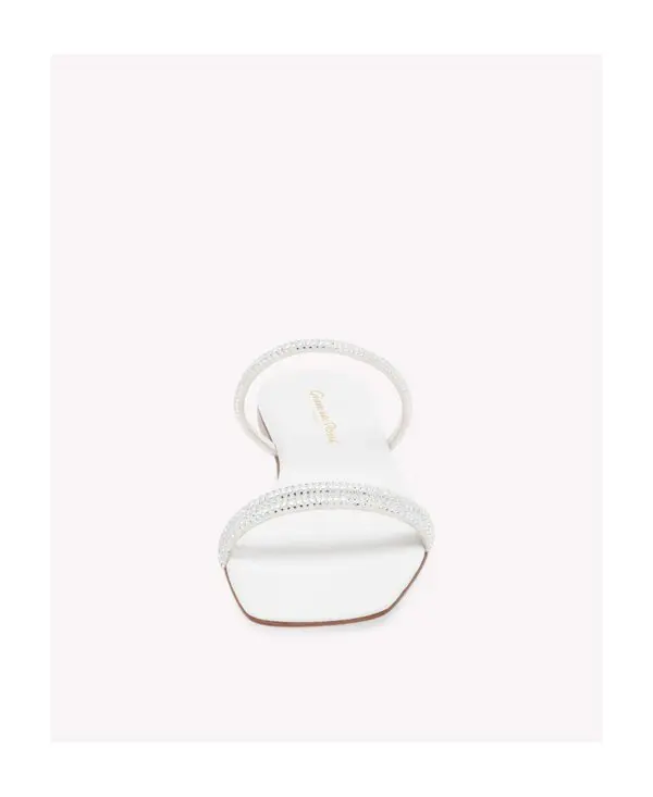 GIANVITO ROSSI Cannes Embellished Slip-on Sandals